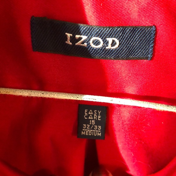 Izod | Shirts | Izod Red Button Down Shirt | Poshmark
